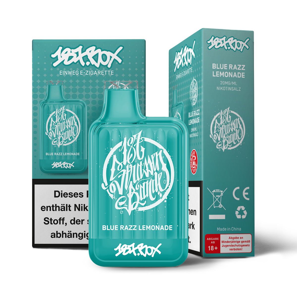 187 Box Vape Blue Razz Lemonade E-Shisha 600 Züge jetzt kaufen ...