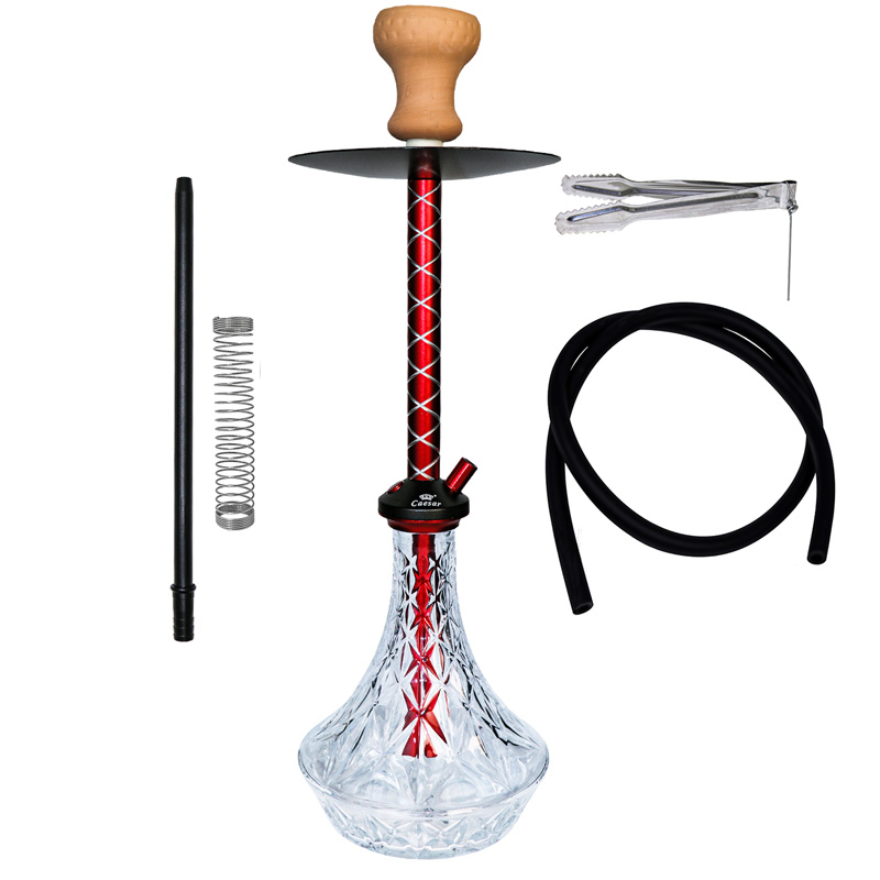 Caesar Shisha Crystal Chain 640 Rot Clear jetzt kaufen | Shishame.de